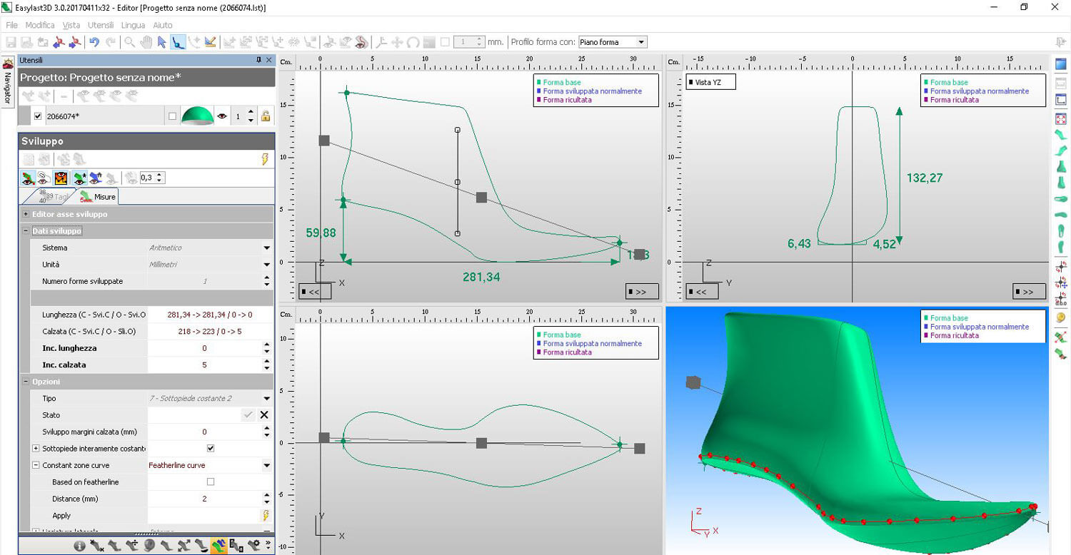 Design and modification of shoe lasts – EASYLAST 3D